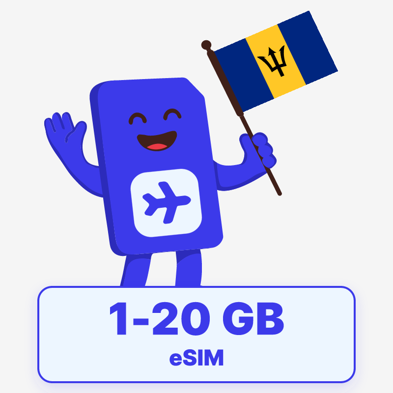 eSIM Barbados – Prepago Activación instantánea | sim.do
